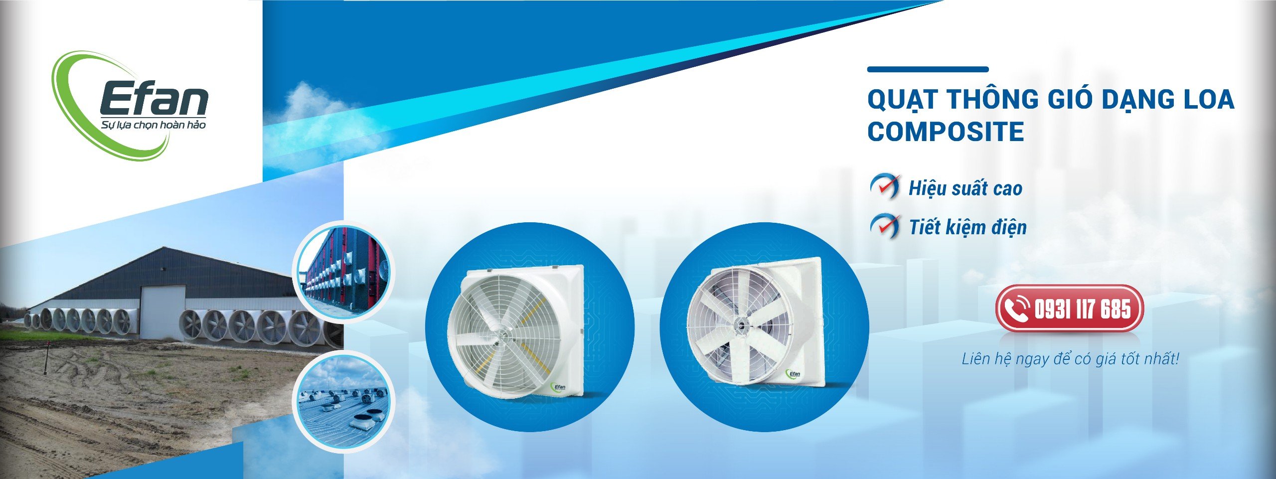 eFan Việt Nam là nhà phân phối Quạt công nghiệp lớn nhất Việt Nam